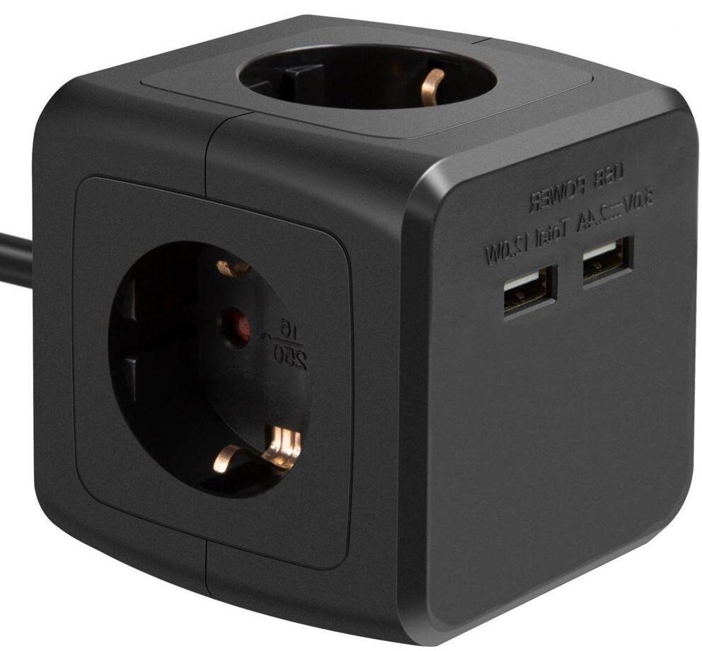 Allteq USB Stekkerdoos - 3x Schuko, 2x USB kopen? - Prijzen - Tweakers