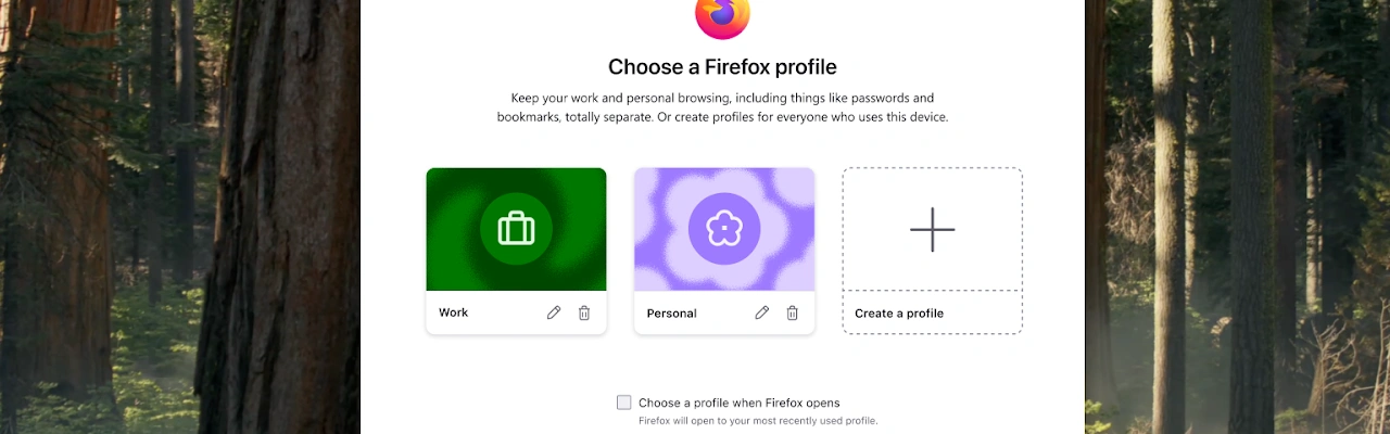 Firefox maakt ondersteuning voor profielen breed beschikbaar - Tweakers