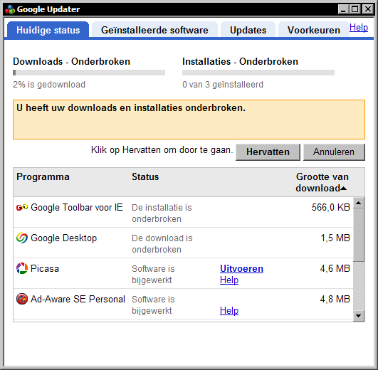 Google Pack - Kenmerken - Tweakers