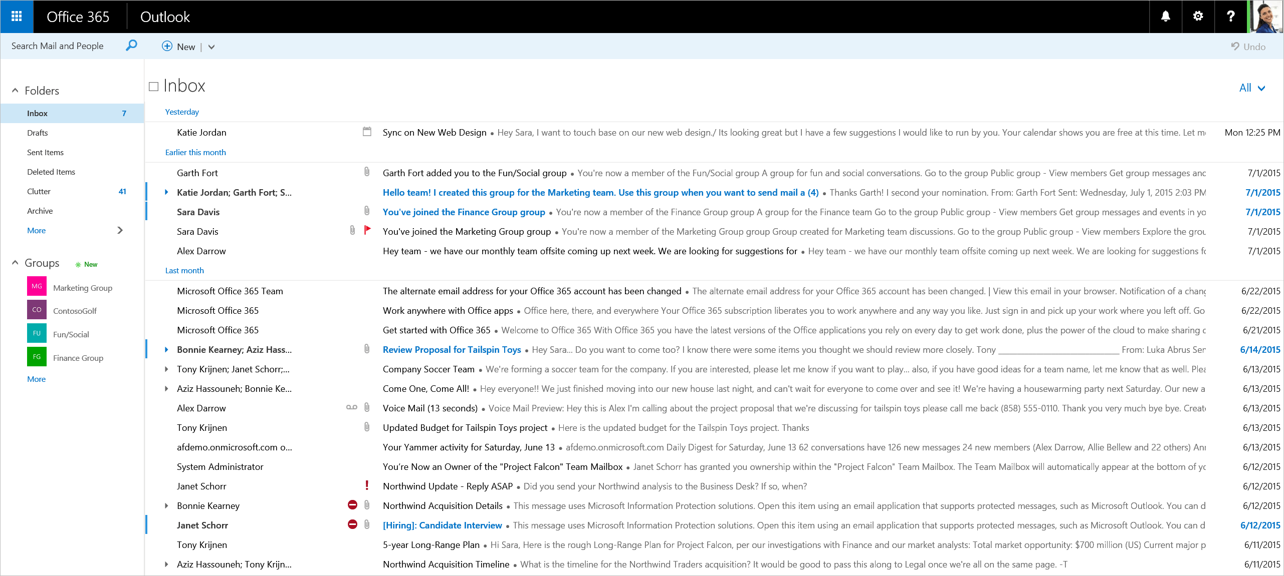 Microsoft frist Outlook in Office 365 op met features en aangepaste ...
