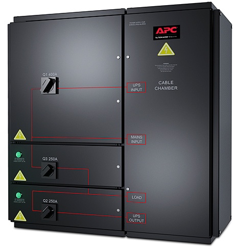 APC Symmetra PX 96/160KW Value Wall-mounted Maintenance Bypass Panel ...