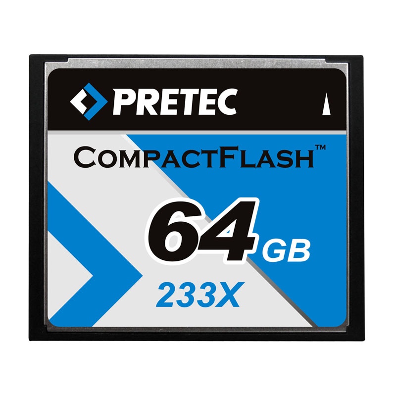 Pretec Compact Flash Card 233X 64GB Kenmerken Tweakers pretec-compact-flash-card-233x-64gb-kenmerken-tweakers