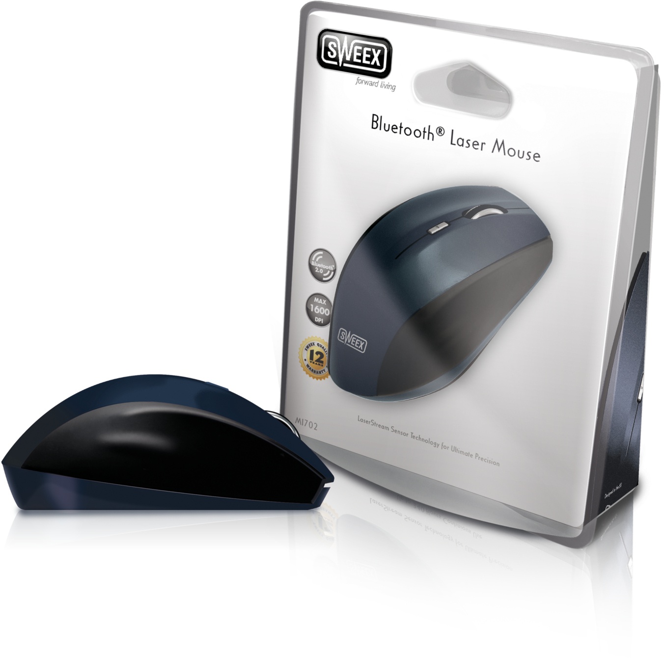 Sweex MI702 Bluetooth Laser Mouse (Blauw) - Kenmerken - Tweakers