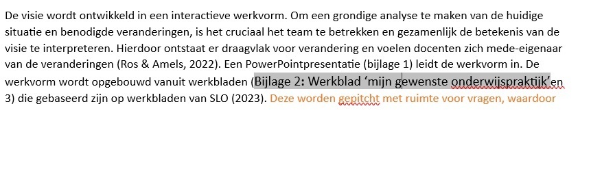 Kruisverwijzingen in word, tekst aanpassen - Client software algemeen - GoT