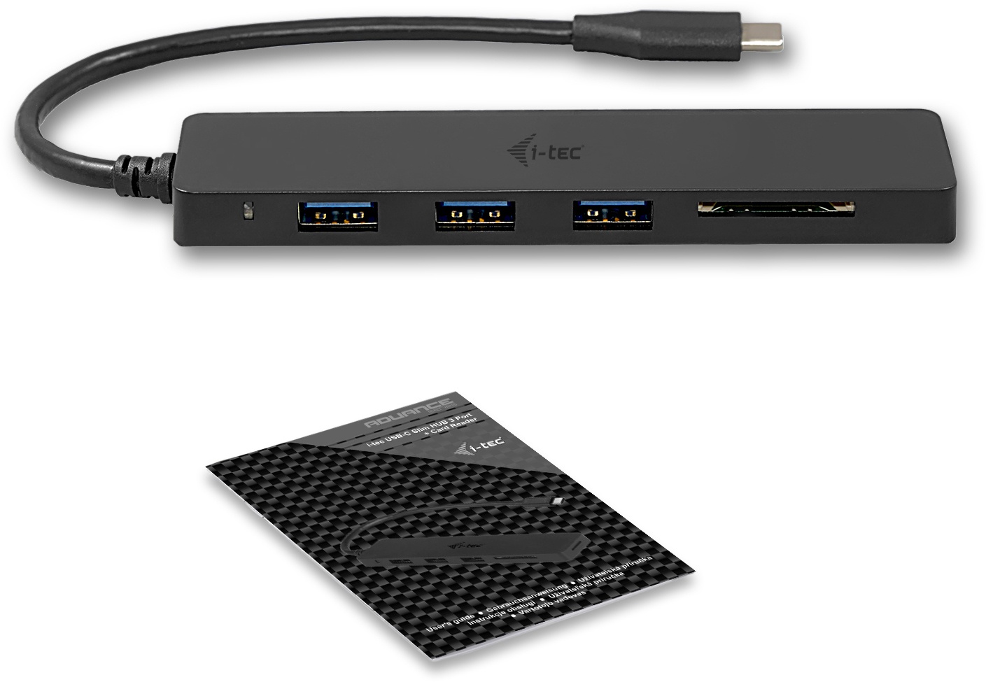 i-tec USB-C Slim 3-port HUB with memory card reader - Kenmerken - Tweakers