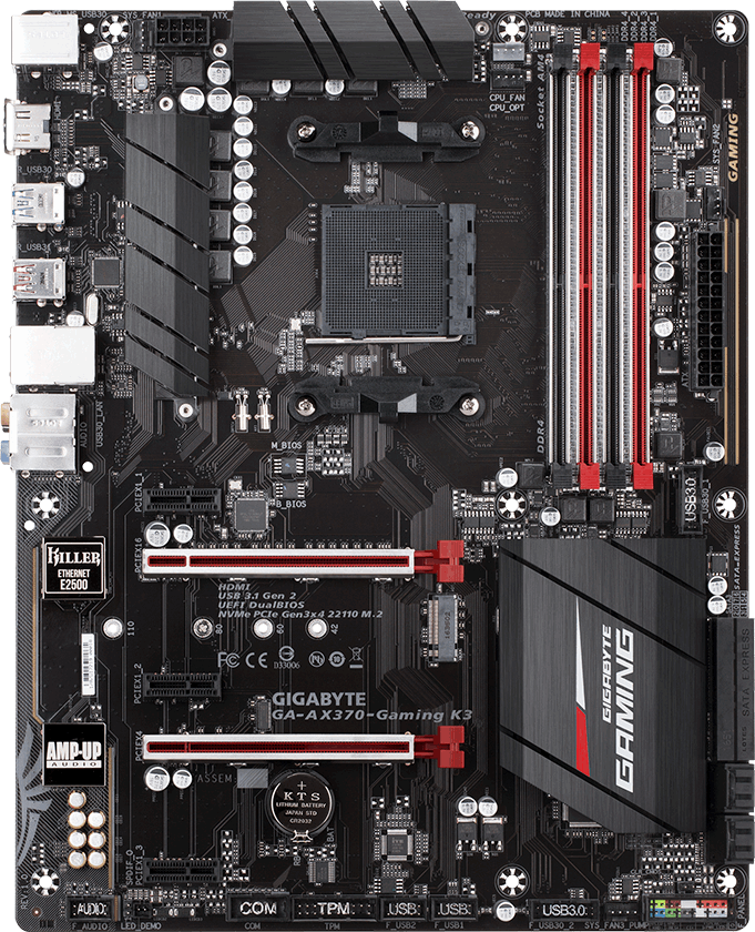 Specificaties van Gigabyte GA-AX370-Gaming K3 - Tweakers