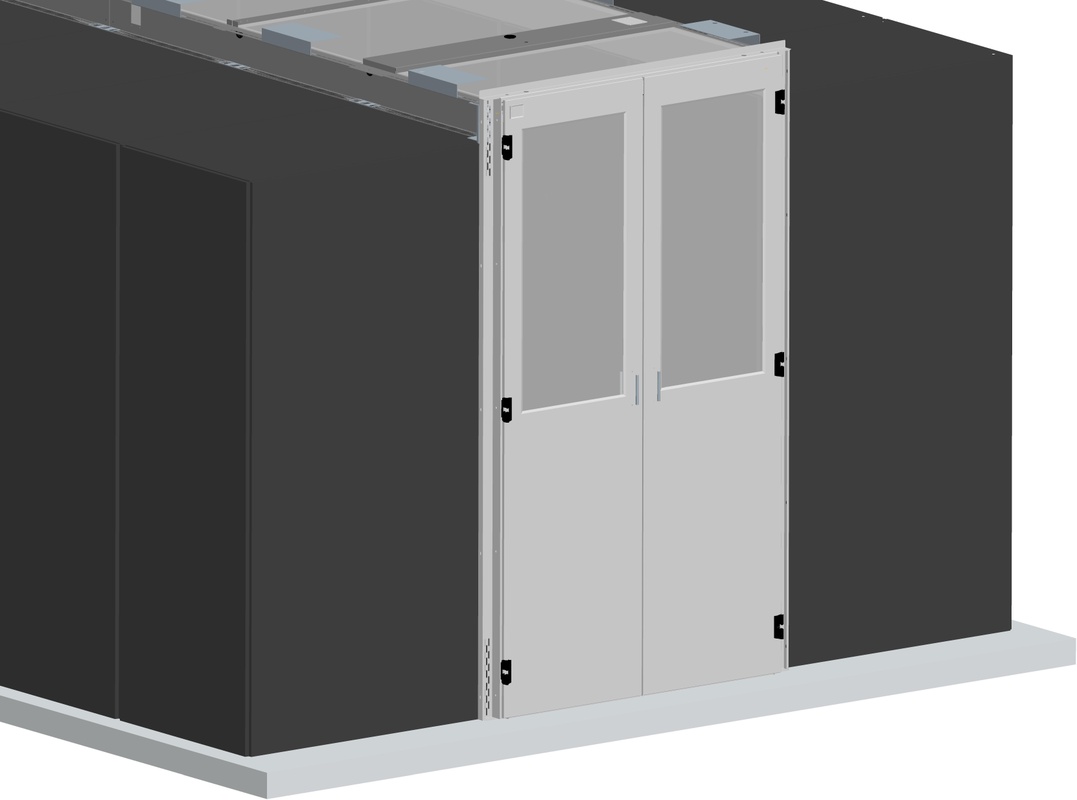 Emerson Dcc containment double door, for aisle width 1200mm, for rack ...