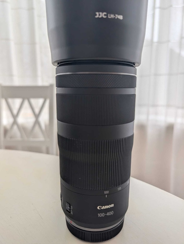 Canon RF 100–400mm f/5.6–8 IS USM – uitstekende staat + zonnekap ...