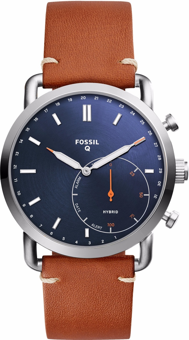 Specificaties van Fossil Q Commuter Hybrid Zilver (Bruin) - Tweakers