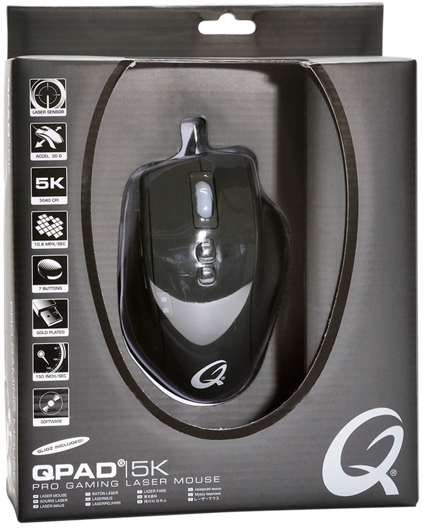 Qpad 5K Pro Gaming Laser Mouse - Kenmerken - Tweakers