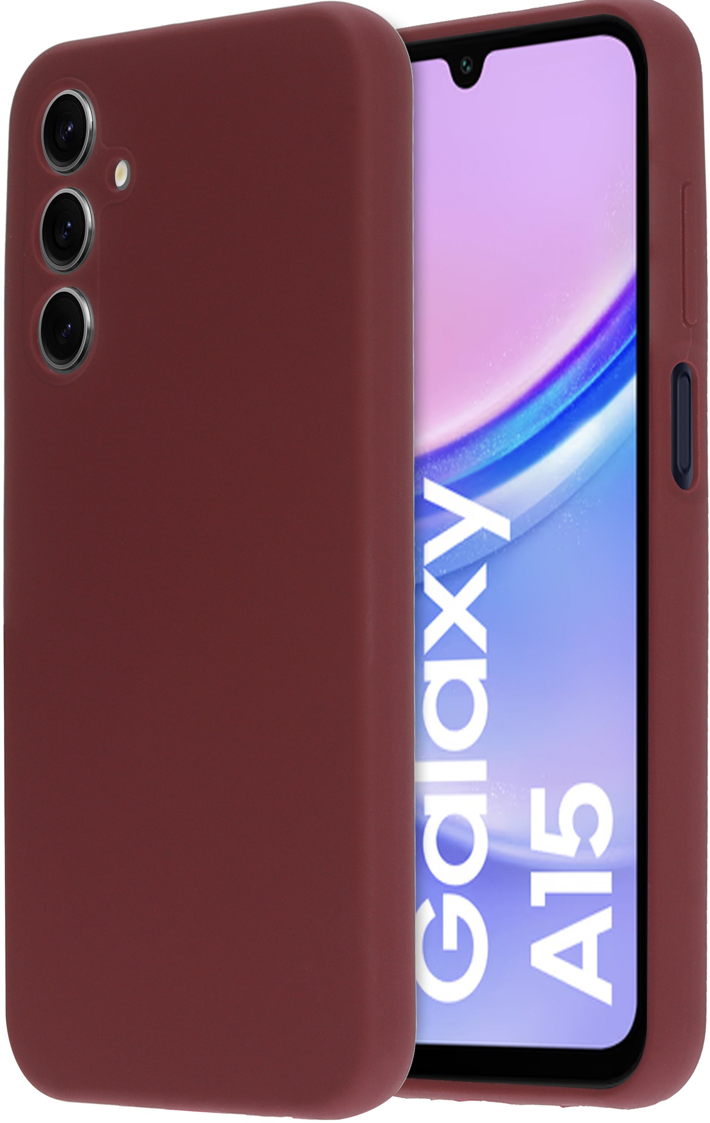 Mobiparts Silicone Cover Samsung Galaxy A15 Plum Red (Galaxy A15 5G ...