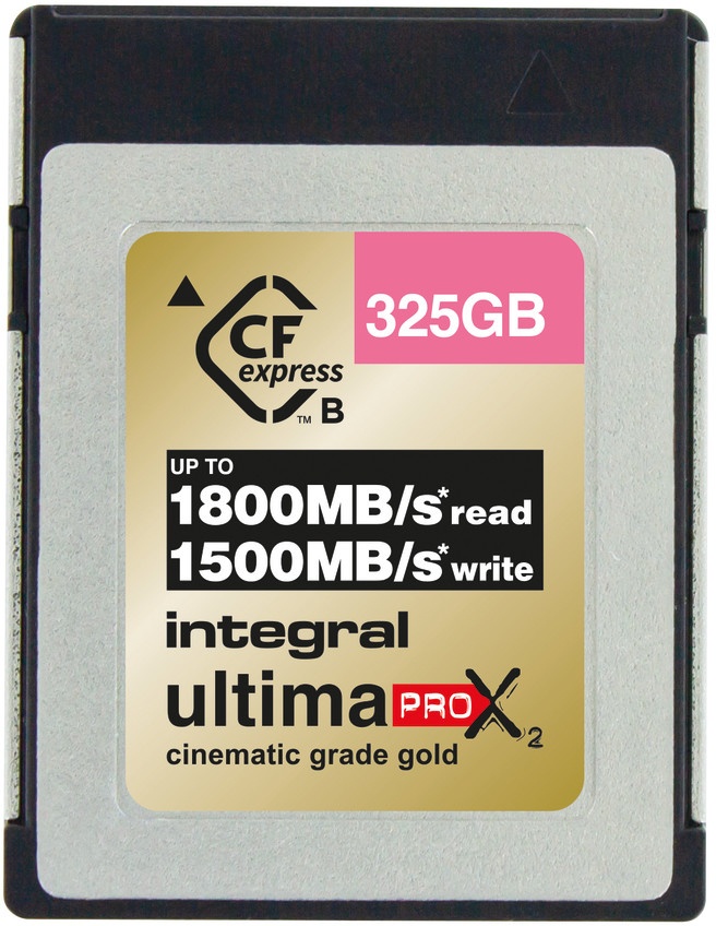 Integral UltimaPro X2 CFexpress Cinematic Gold 325GB: beste prijs ...