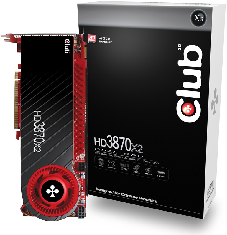 Club 3D Radeon HD 3870 X2 - Kenmerken - Tweakers