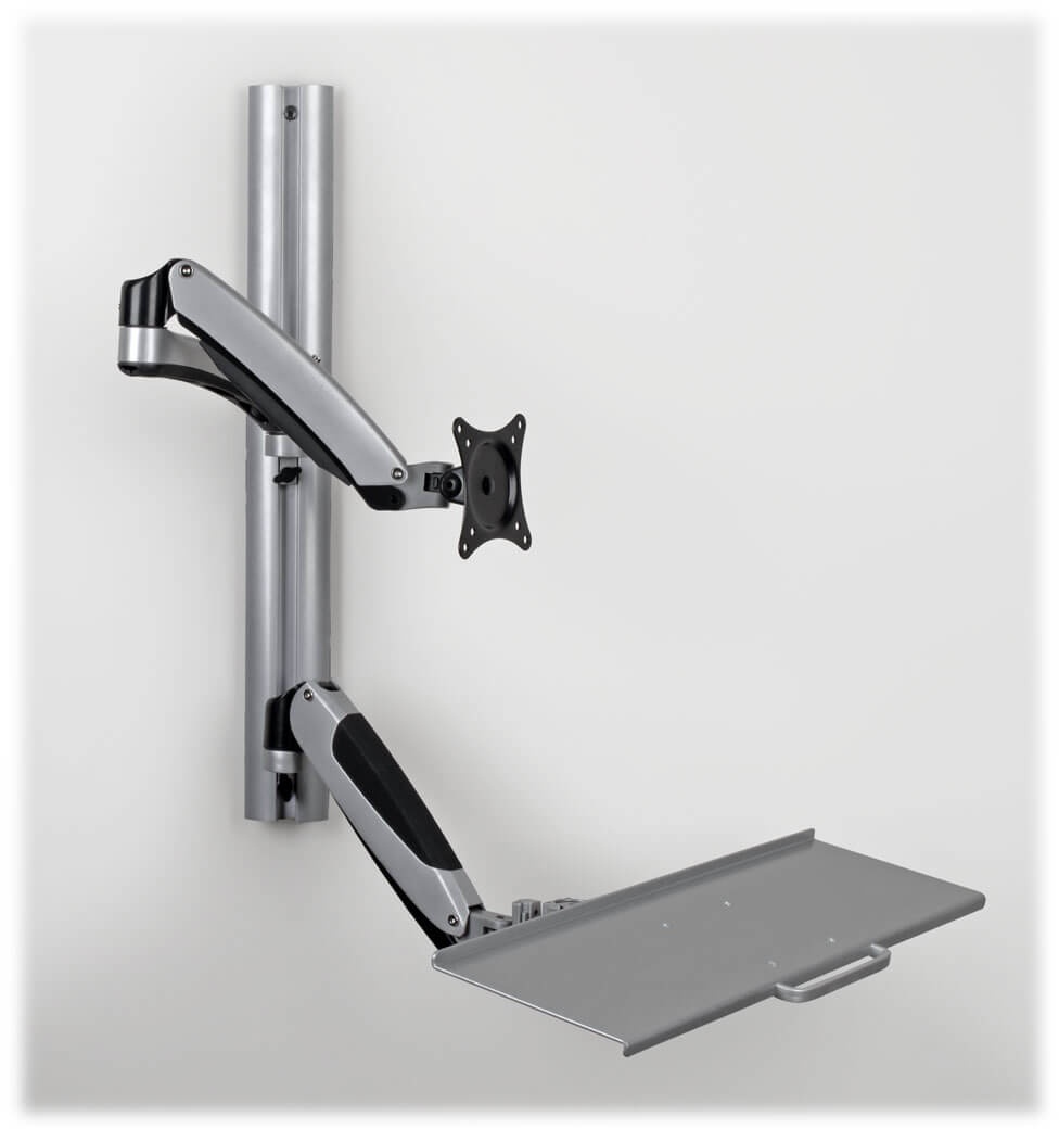 Tripp-Lite Single-Display Sit-Stand Wall-Mount Workstation with Thin ...