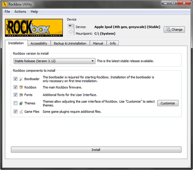 Rockbox - Kenmerken - Tweakers