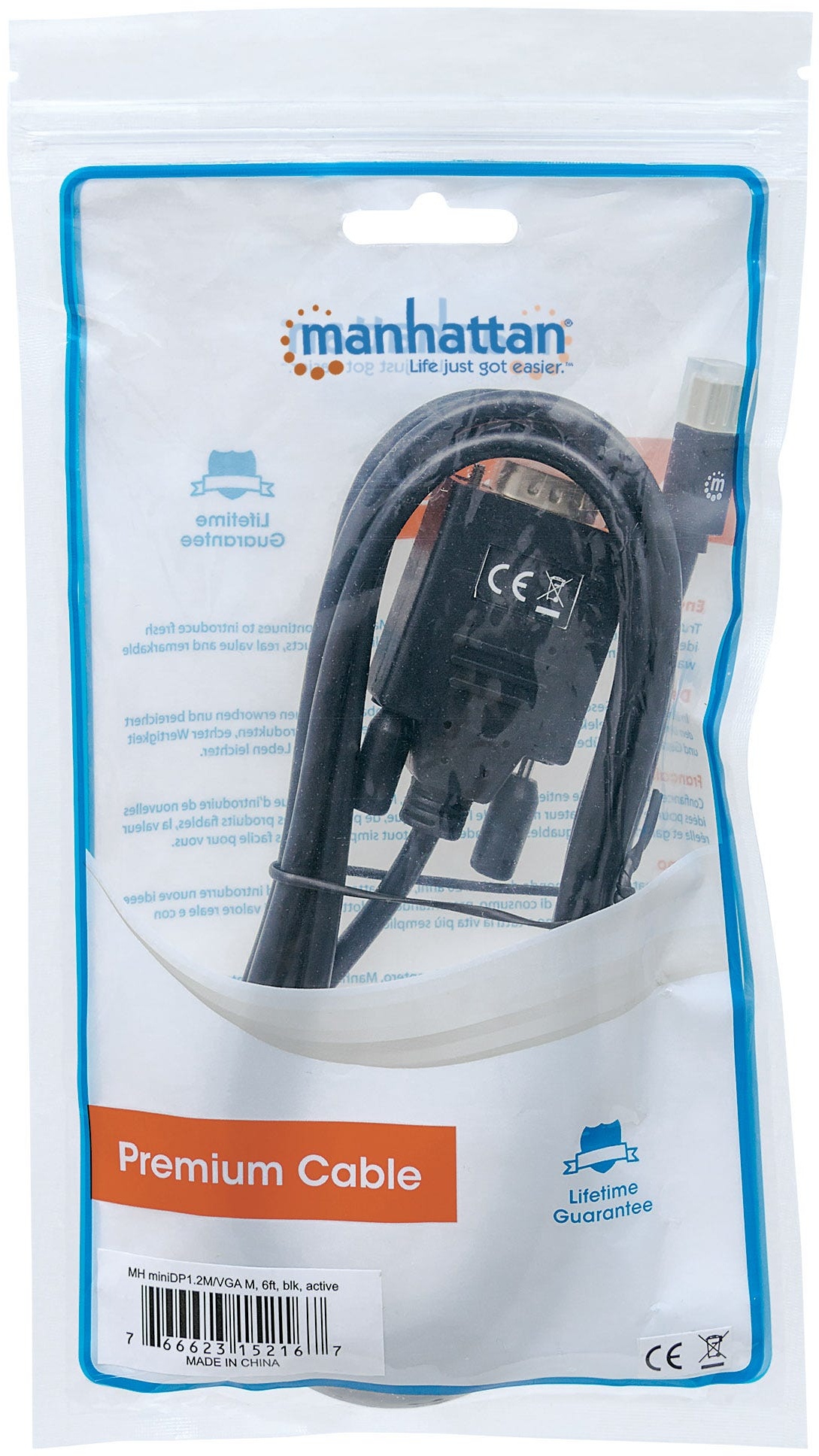 Specificaties van Manhattan 152167 Zwart - Tweakers