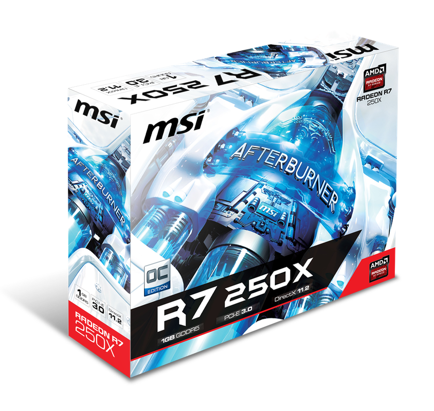 Specificaties van MSI Radeon R7 250X 1GD5 - Tweakers