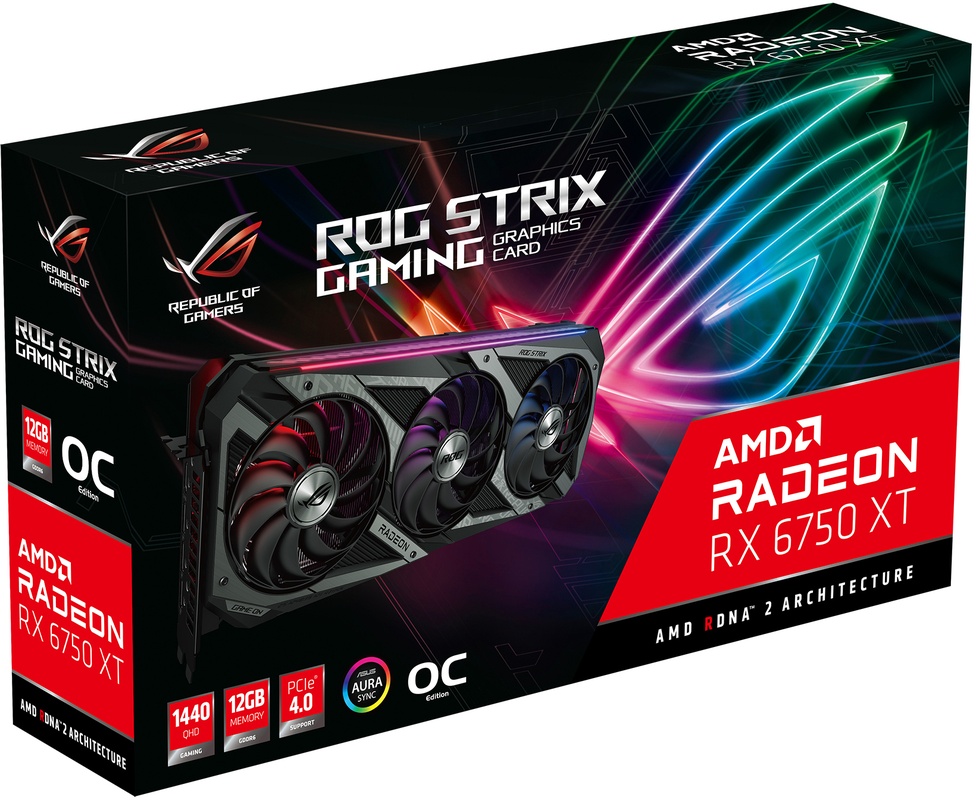 Specificaties van ASUS ROG Strix Radeon RX 6750 XT OC Edition - Tweakers