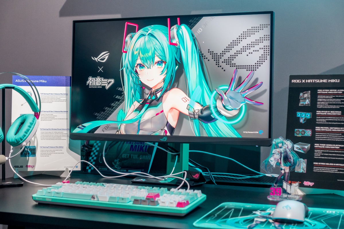 ASUS brengt ROG Strix-monitor met Hatsune Miku-ontwerp in oktober naar ...