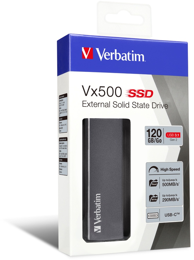Specificaties van Verbatim Vx500 120GB Zilver - Tweakers