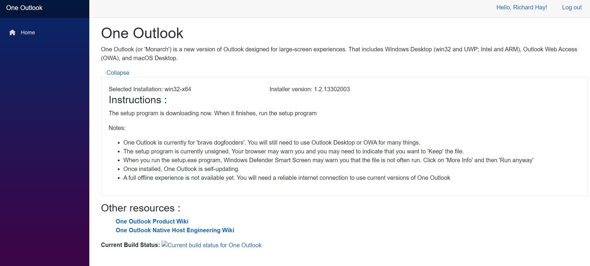 Screenshot toont 'One Outlook'-app voor Windows 10 - Tweakers