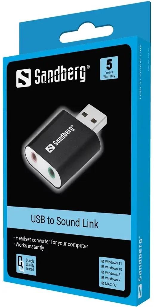 Specificaties van Sandberg USB to Sound Link - Tweakers