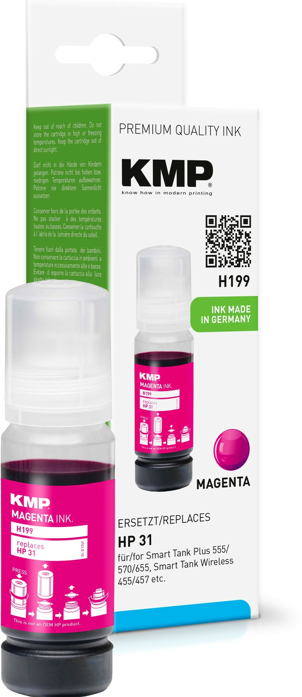 Specificaties van KMP SINGLEPACK H199 - Tweakers