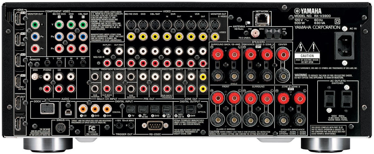 Specificaties van Yamaha RX-V3900 - Tweakers