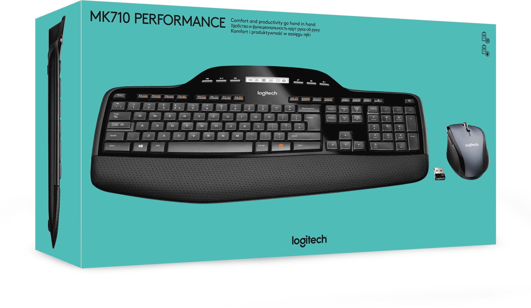 Logitech Wireless Desktop MK710 (Qwerty italiaans) - Kenmerken - Tweakers