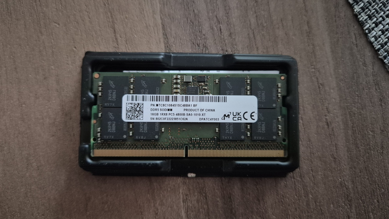 MICRON 16GB DDR5 SODDIM 4800MHZ aangeboden - Vraag & Aanbod - Tweakers