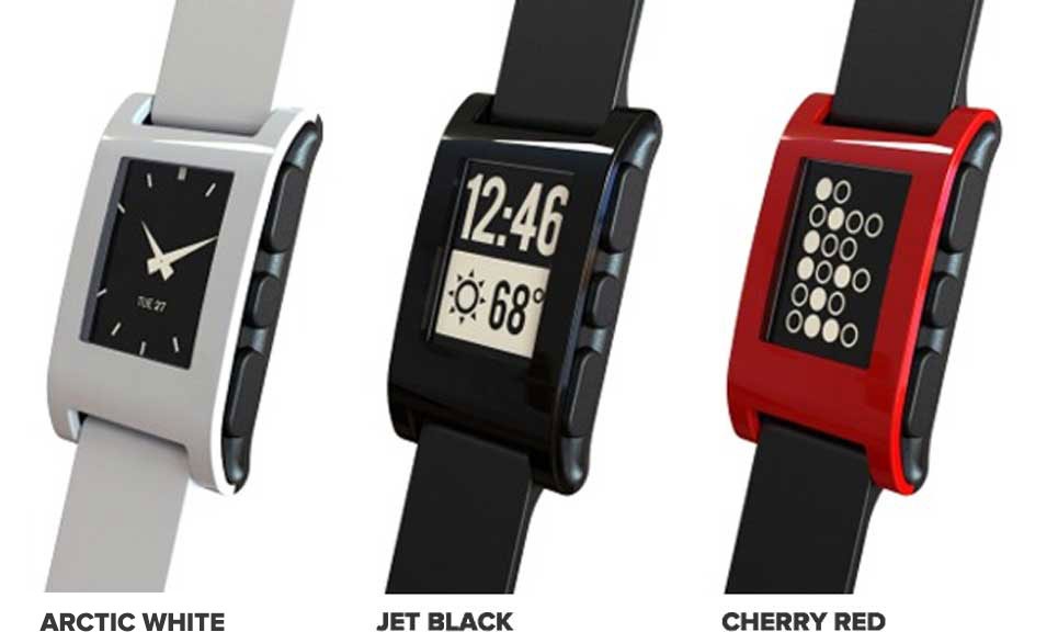Pebble E-Paper Watch Grijs (Zwart) - Kenmerken - Tweakers