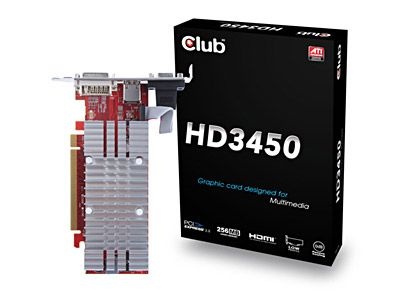 Club 3D Radeon HD 3450 256MB Passive Low Profile - Kenmerken - Tweakers