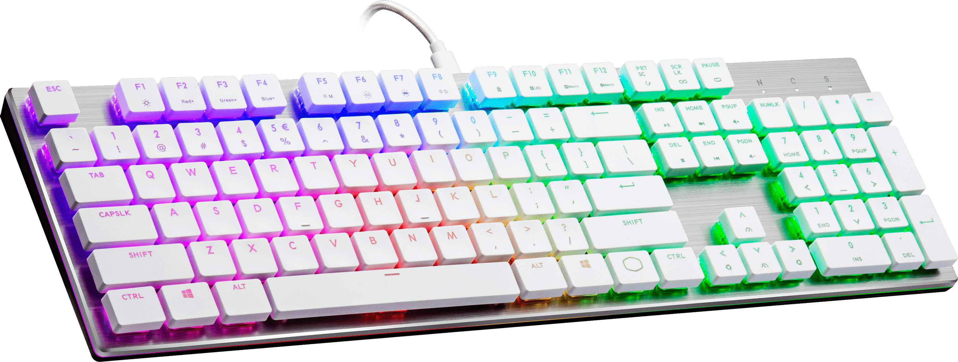 Cooler Master SK650 (Qwerty US) Wit - Kenmerken - Tweakers