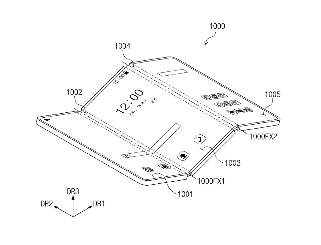 Patent toont plannen voor dubbel vouwbare smartphone van Samsung ...