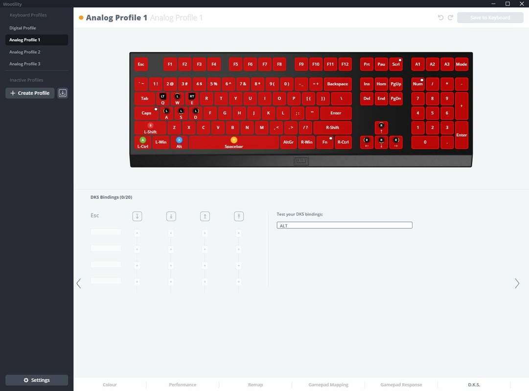 Wooting two HE-toetsenbord - Analoge functionaliteit - Review - Tweakers