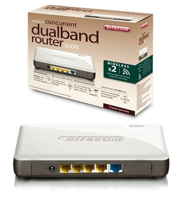 Specificaties van Sitecom Wireless Concurrent Dualband Router 300N WL ...