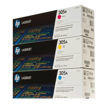 Specificaties van HP 305A originele cyaan/magenta/gele LaserJet ...