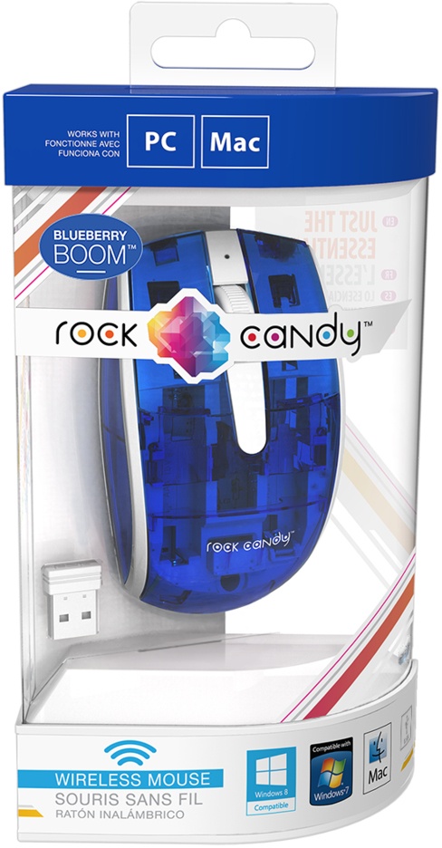 Rock Candy Wireless Mouse Blueberry Boom - Kenmerken - Tweakers