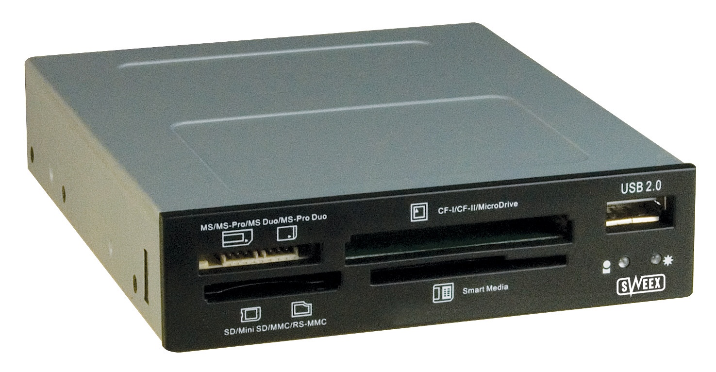 Sweex CR005V2 internal card reader all-in-1 USB 2.0 black: beste prijs ...