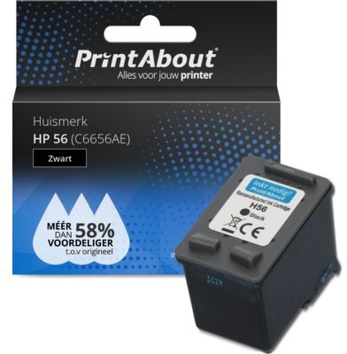 Specificaties van PrintAbout Huismerk HP 56 (C6656AE) Inktcartridge ...