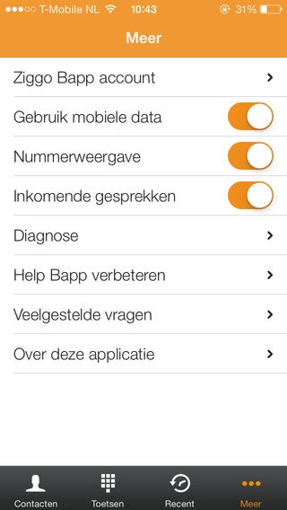 Ziggo test app voor aannemen telefoontjes van vast nummer op smartphone ...