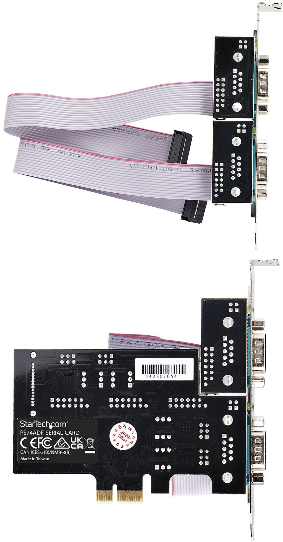 Specificaties van Startech.com 4-Port PCIe Seriële Adapter Kaart, Quad PCI Express naar RS232 ...