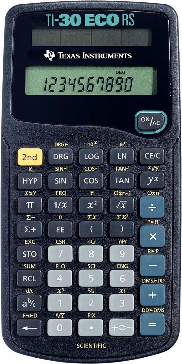 Specificaties van Texas Instruments TI-30 eco Rs - Tweakers