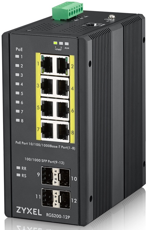 ZyXEL RGS200-12P Managed Rugged Switch - Kenmerken - Tweakers