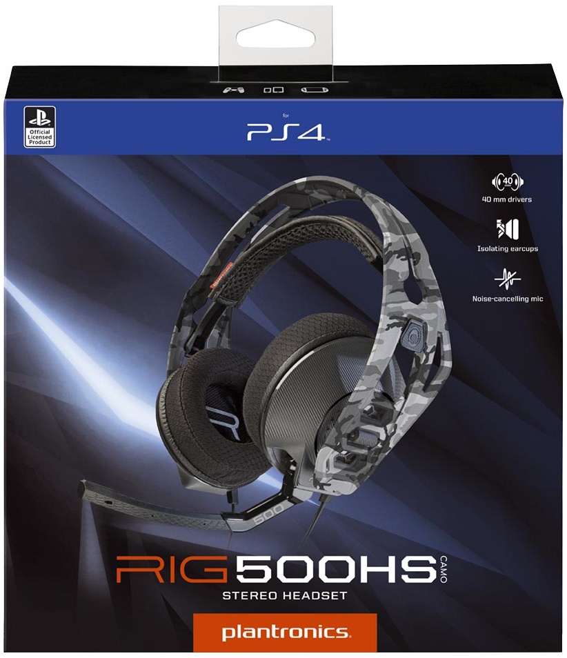 Plantronics RIG 500HS PS4 headset met camouflageprint - Kenmerken ...