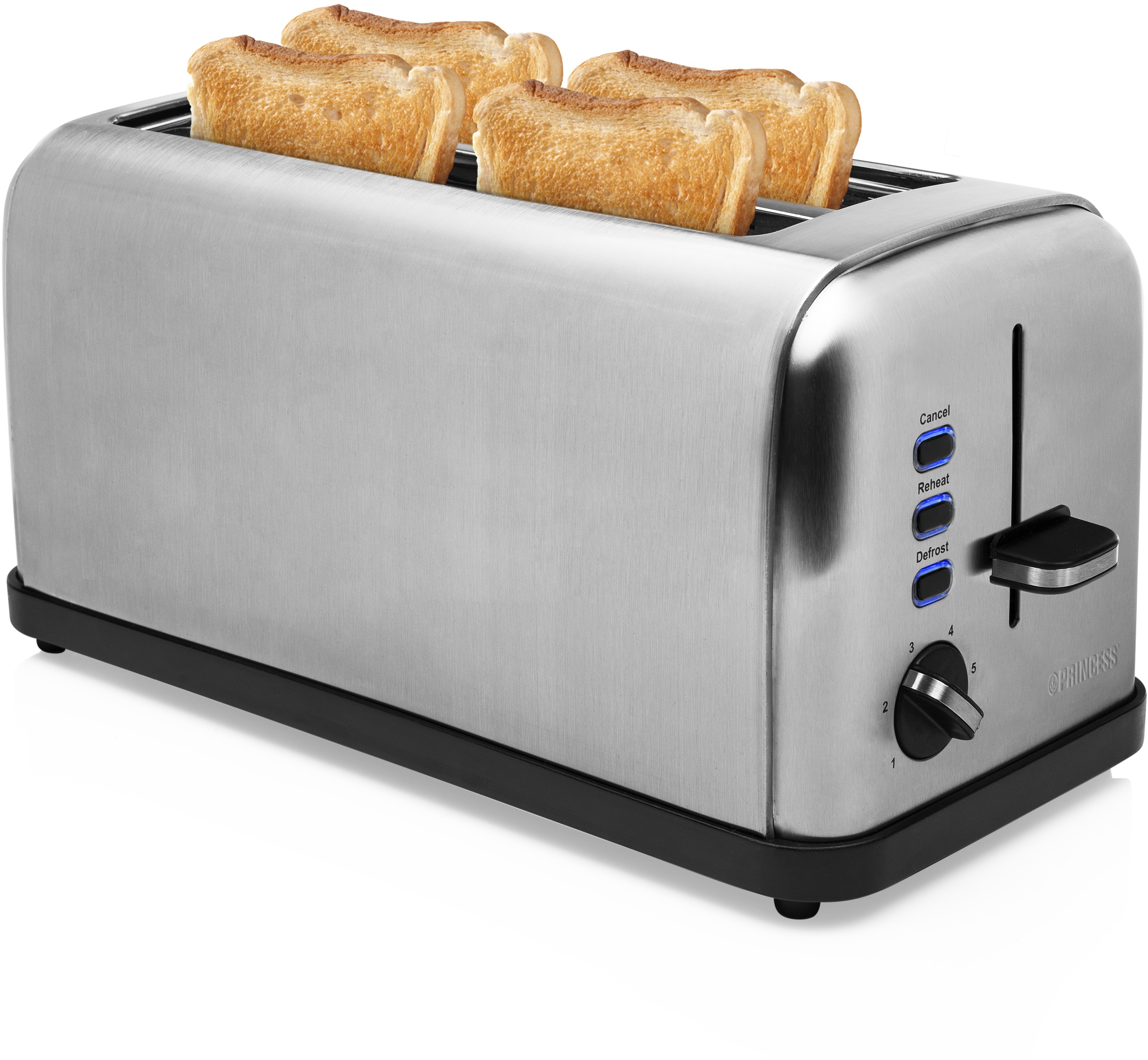 Princess 142389 Broodrooster Steel Style 2 long slot - Kenmerken - Tweakers