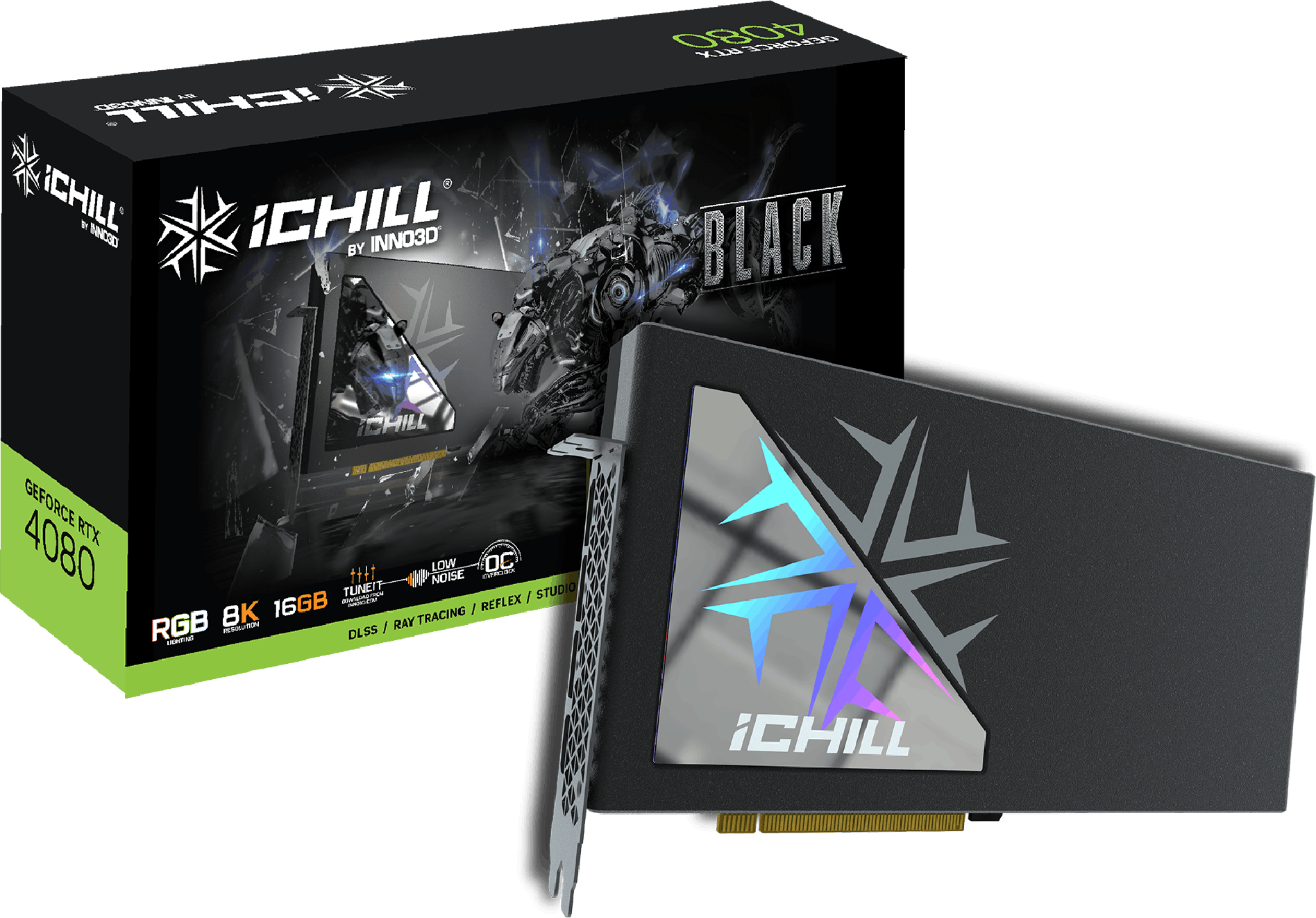INNO3D GeForce RTX 4080 16GB IChill Black: beste prijs - Tweakers