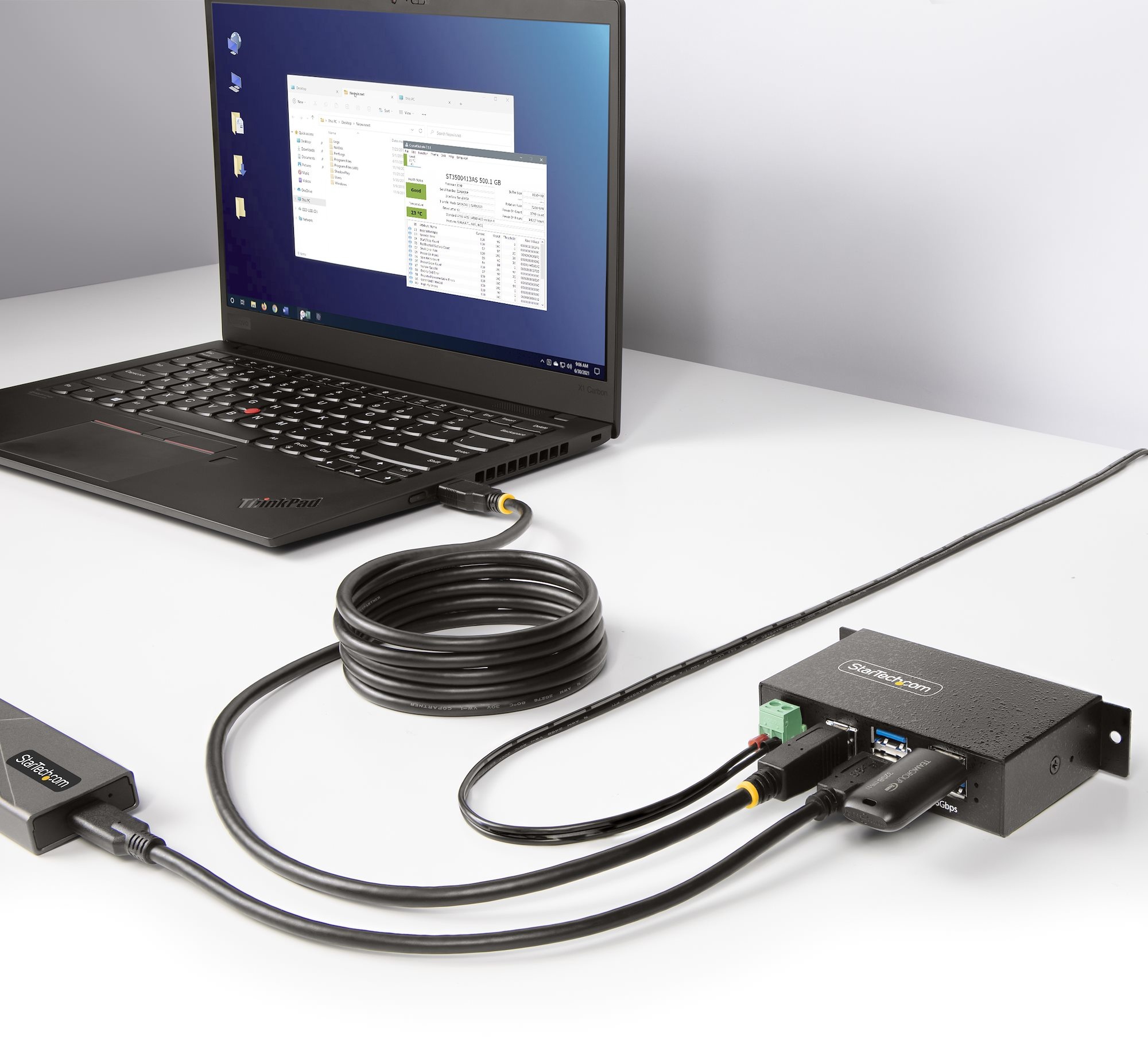 Startech.com 4-Port Managed USB Hub met 4x USB-A, Heavy Duty met ...