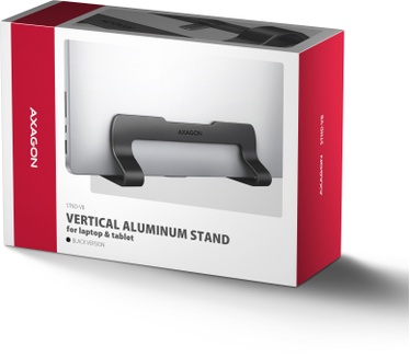 Axagon STND-VB Vertikaler Laptop-Ständer, einstellbare Breite ...