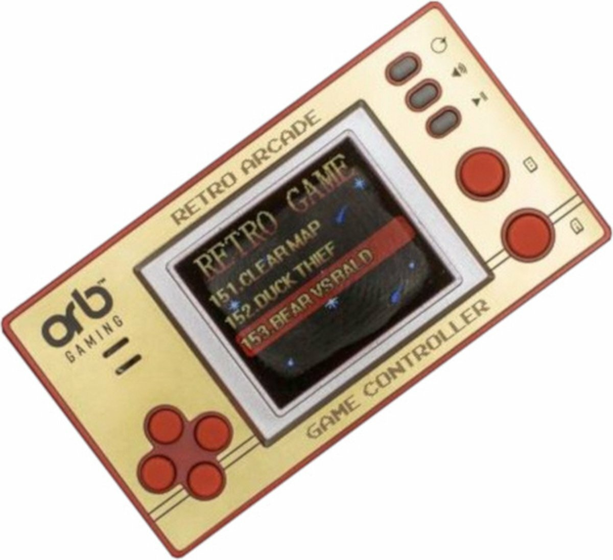 Specificaties van ORB Retro Pocket Games (150 games) Goud - Tweakers